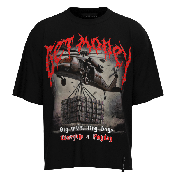Payday T-Shirt | Rhinestone Felt Print + Cash Drop Graphic ...